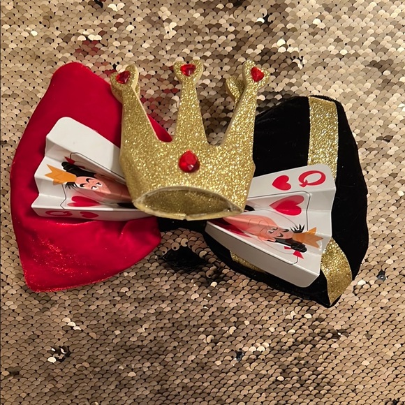 Disney | Accessories | Official Disney Queen Of Hearts Interchange Bow ...